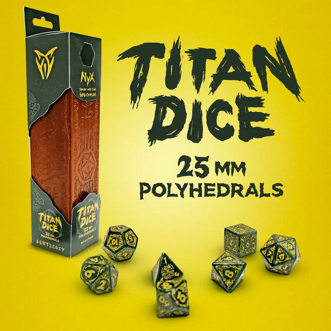 Titan Dice: 25mm Polyhedral Monsters - Zack Marsh Design